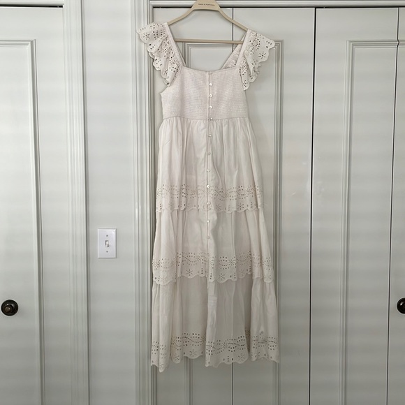 Cleobella | Dresses | Tan Eyelet Cleobella Dress | Poshmark